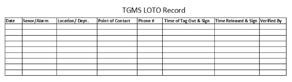 Does a Toxic Gas Monitoring System (TGMS) Sensor Need a Lockout Tagout ...