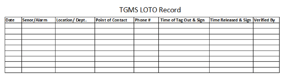 Does a Toxic Gas Monitoring System (TGMS) Sensor Need a Lockout Tagout ...