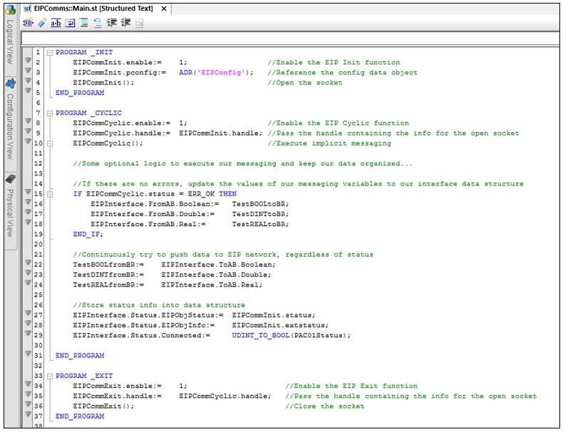 Communicating Between B&R And Allen-Bradley Over Ethernet/IP