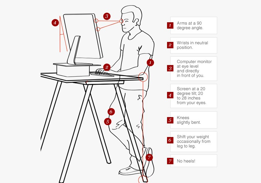 5 Standing Desk Tips and 5 Ways to Move at Work
