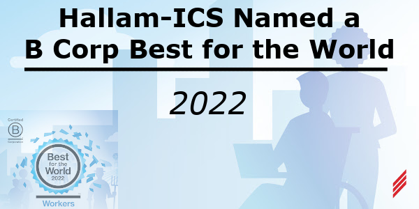 Hallam-ICS Named a B Corp Best for the World for 2022